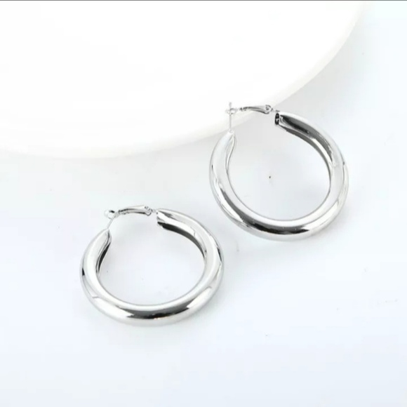 Jewelry | Stainless Steel Hoops | Poshmark